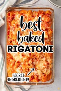 Baked Rigatoni Pasta - Leftovers Then Breakfast