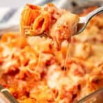 Baked Rigatoni Pasta Casserole {Freezer Safe} - Leftovers Then Breakfast