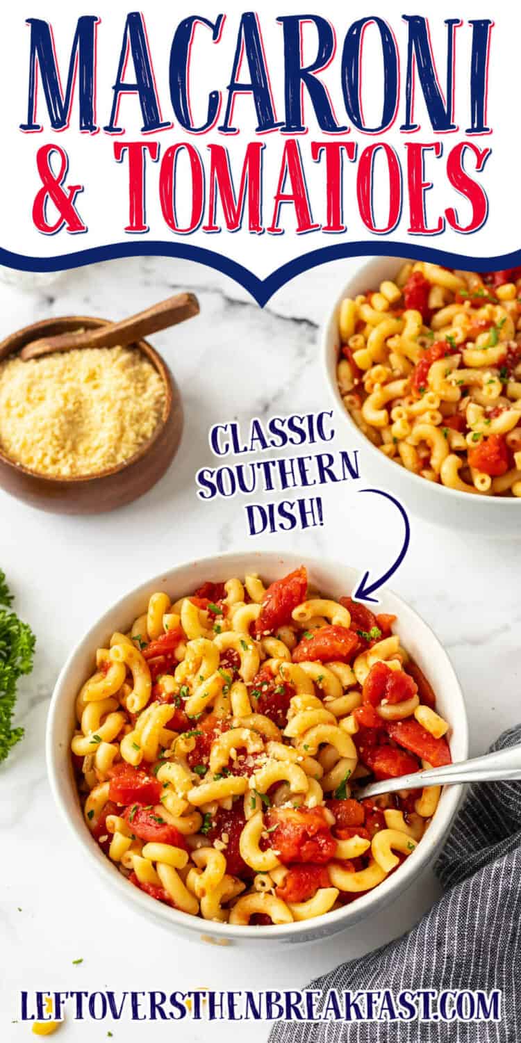 Old Fashioned Macaroni and Tomatoes - Leftovers Then Breakfast