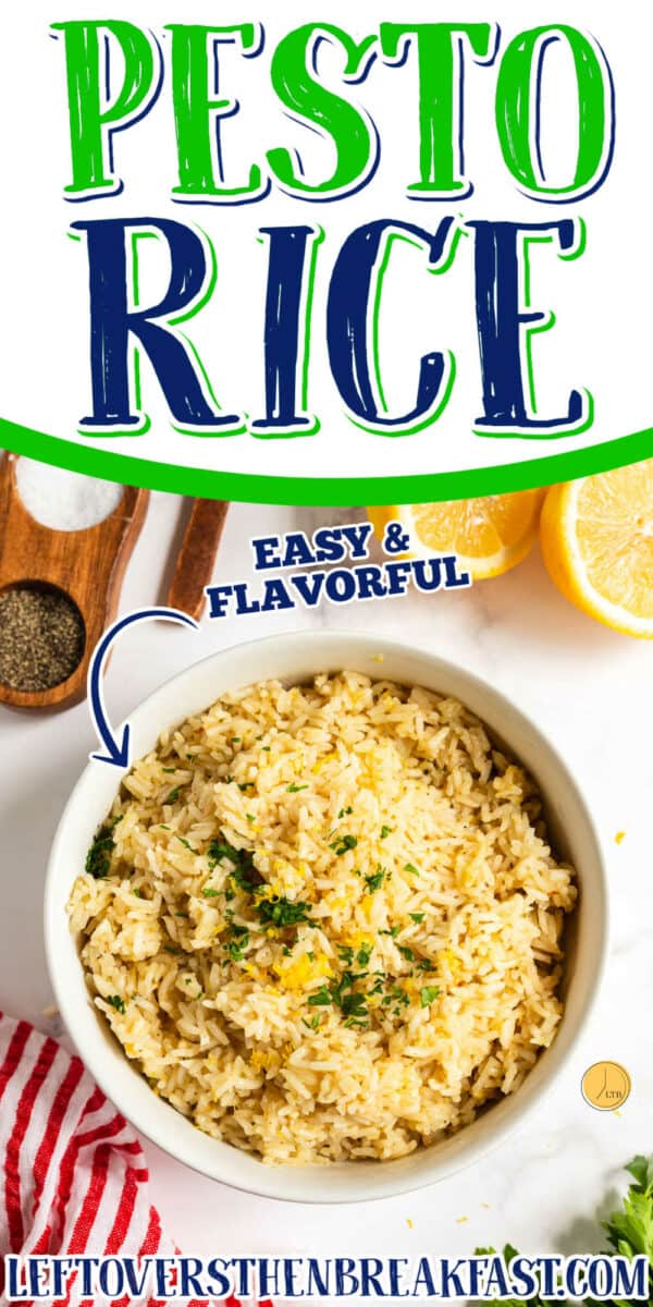 Easy Pesto Rice - Leftovers Then Breakfast