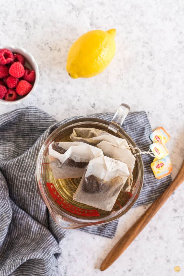 Homemade Raspberry Iced Tea - Leftovers Then Breakfast