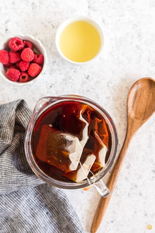 Homemade Raspberry Iced Tea - Leftovers Then Breakfast