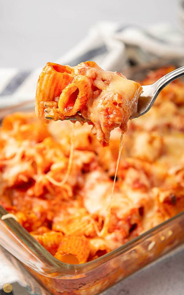 Baked Rigatoni Pasta - Leftovers Then Breakfast