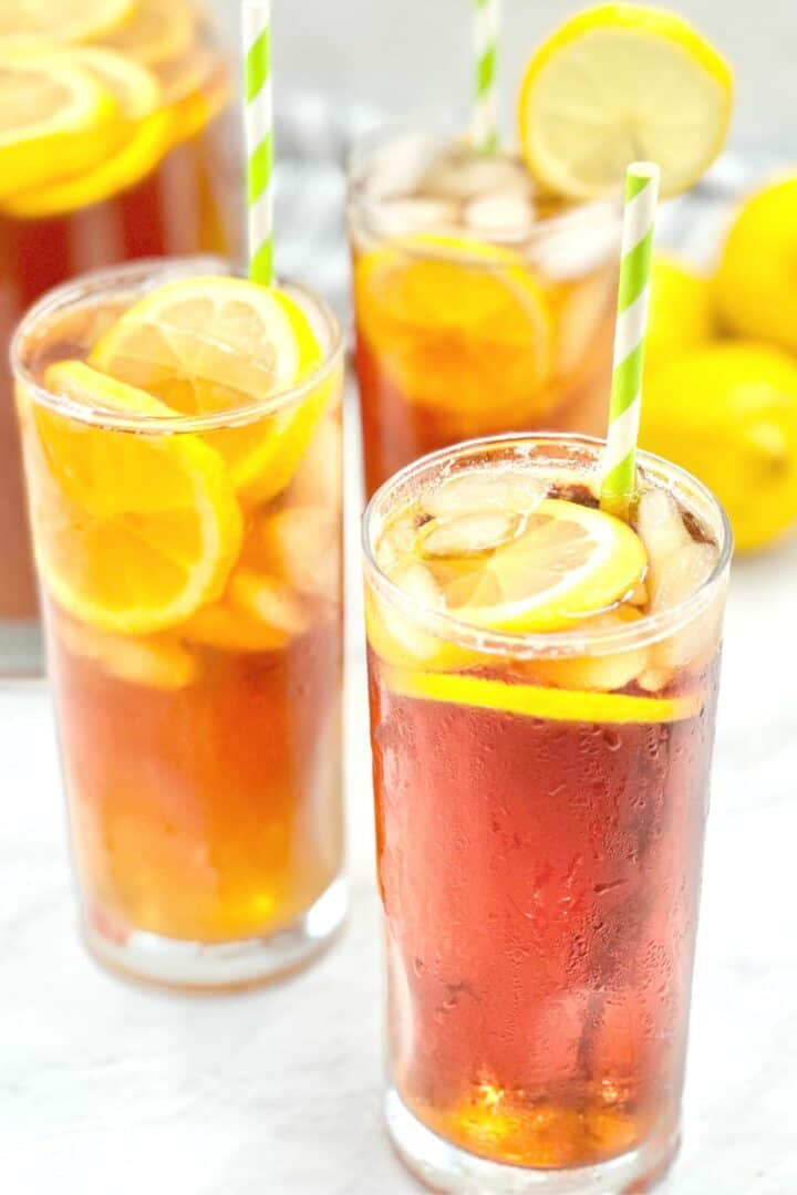 Homemade Lemon Iced Tea - Leftovers Then Breakfast