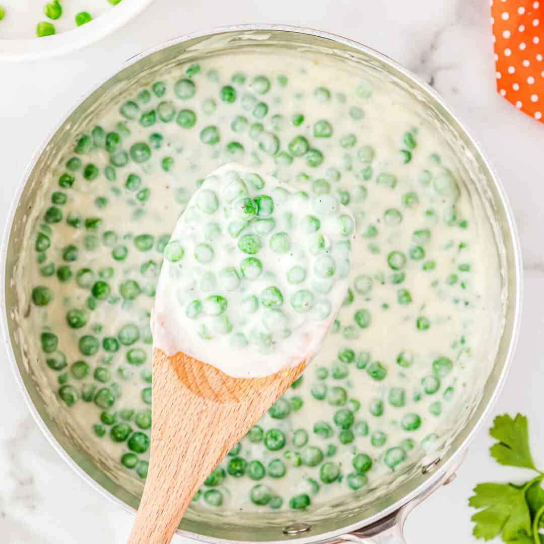 How to Make Creamed Peas - Leftovers Then Breakfast