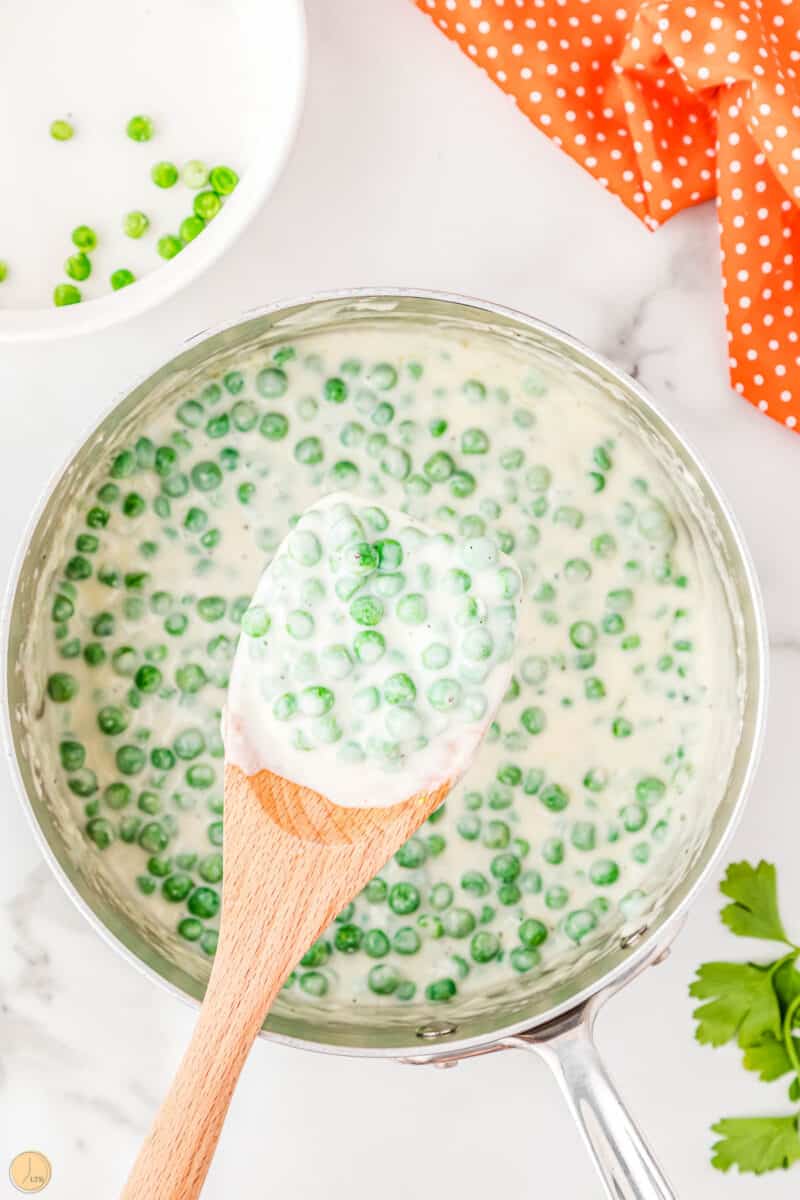 How to Make Creamed Peas - Leftovers Then Breakfast