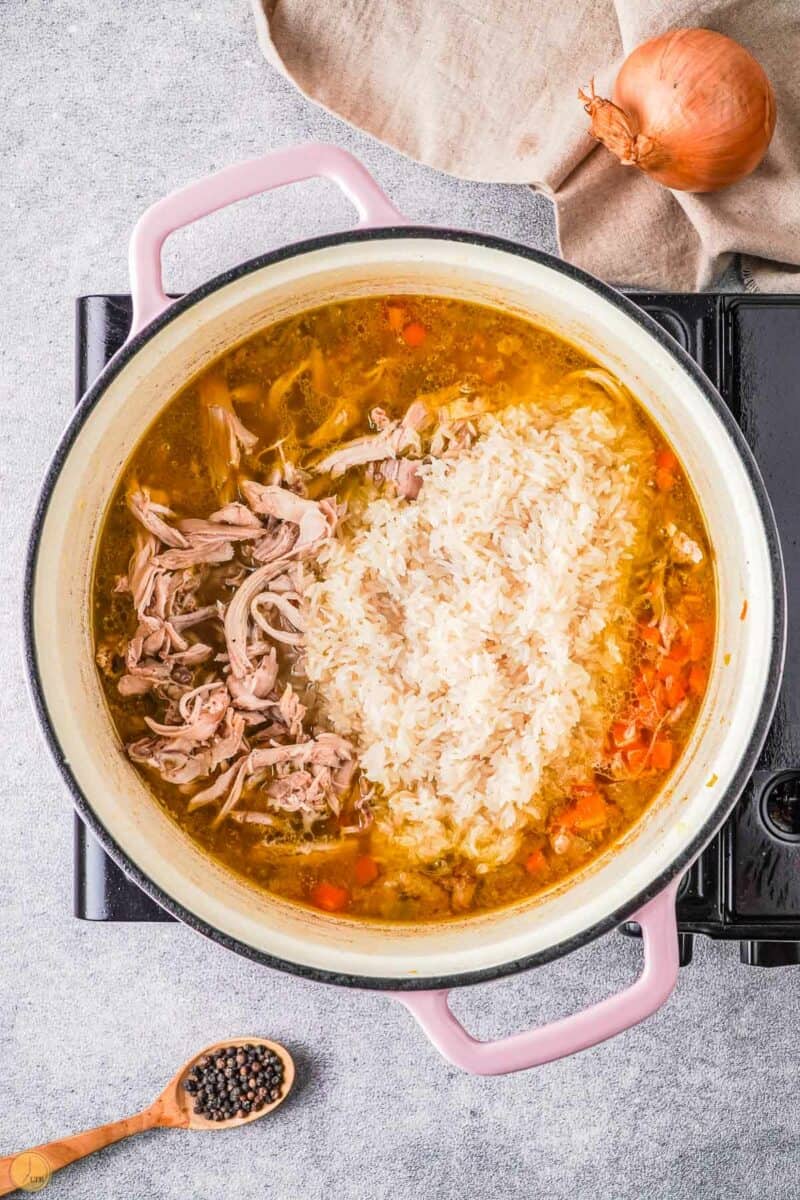 Easy Stewed Chicken and Rice Recipe - Leftovers Then Breakfast