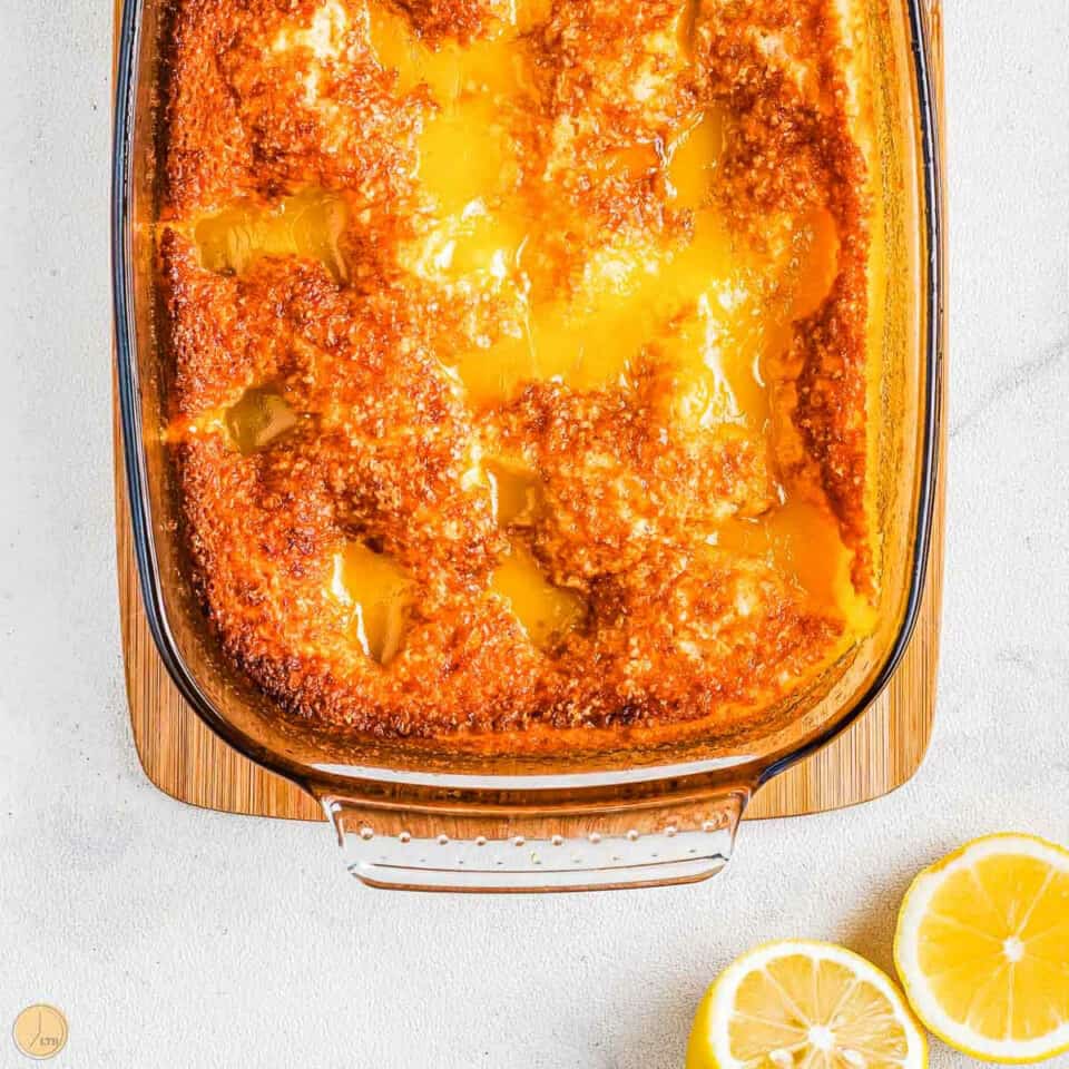 Easy Lemon Cobbler - Leftovers Then Breakfast