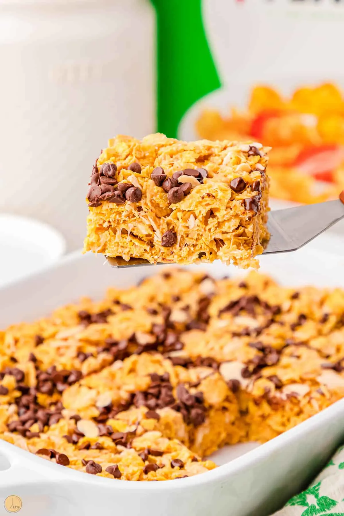 Peanut Butter Cornflake Bars (No Bake!)