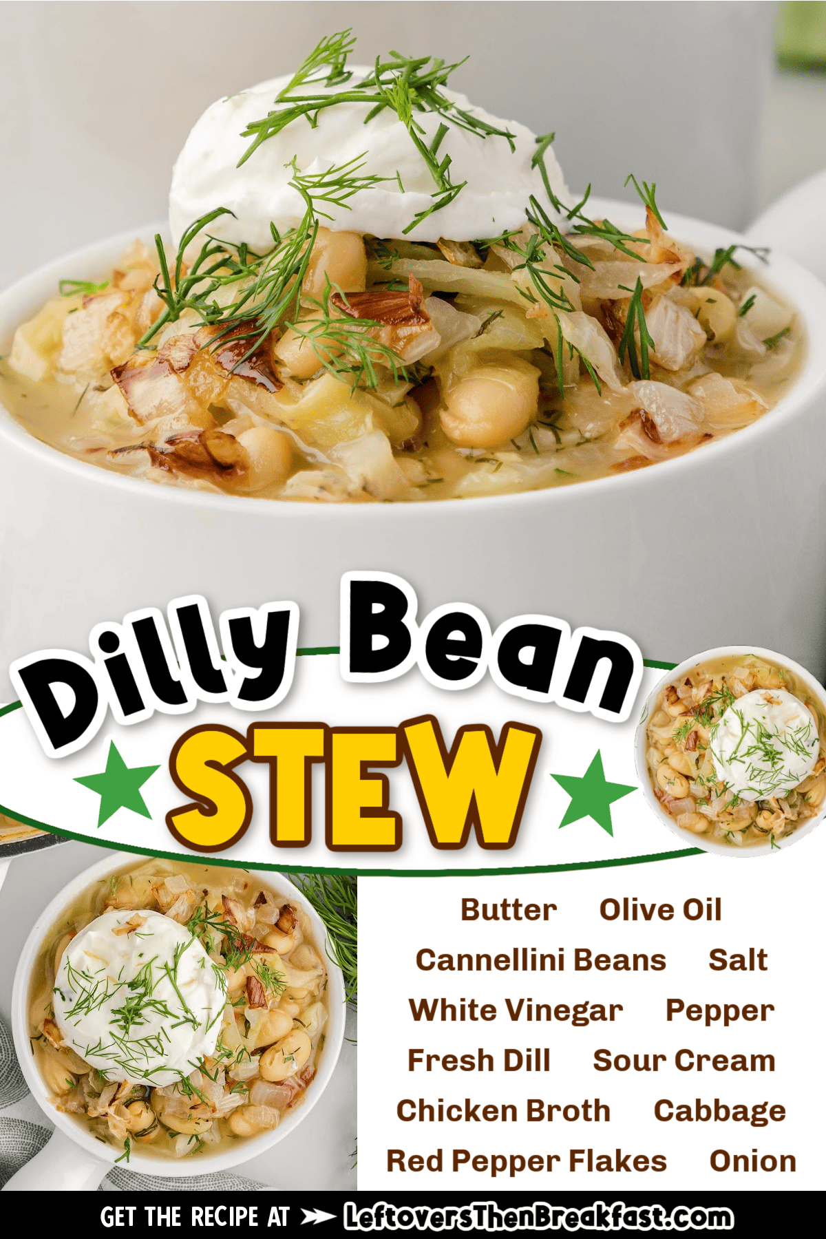 Easy Dilly Bean Stew - Leftovers Then Breakfast