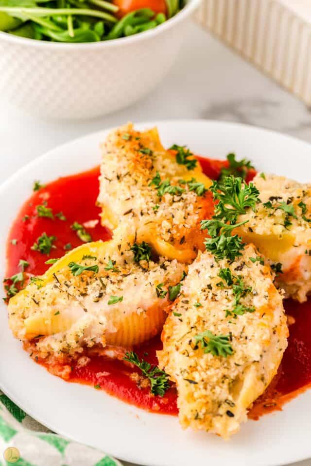 Olive Garden Giant Stuffed Shells - Leftovers Then Breakfast