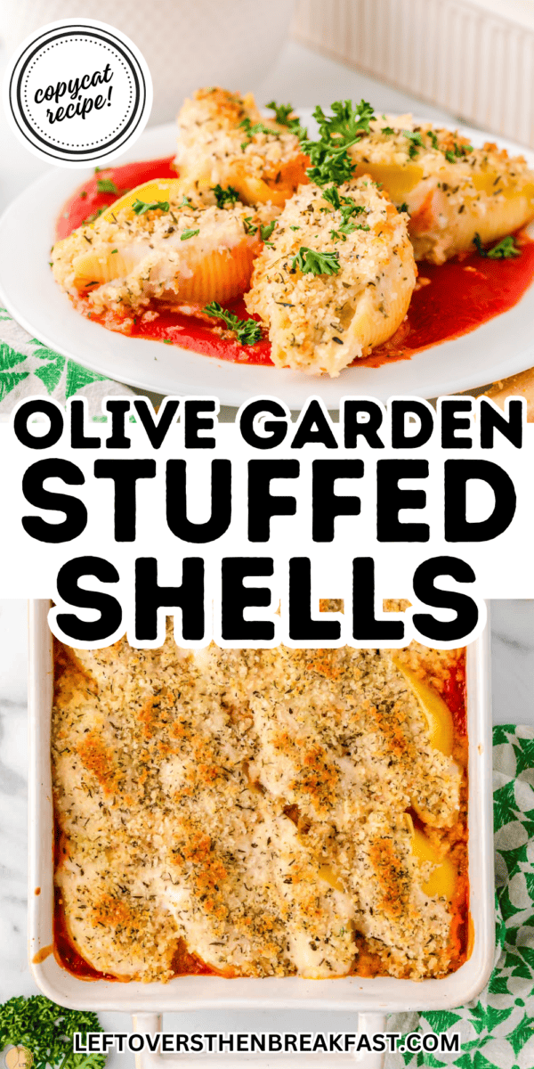 Olive Garden Giant Stuffed Shells - Leftovers Then Breakfast