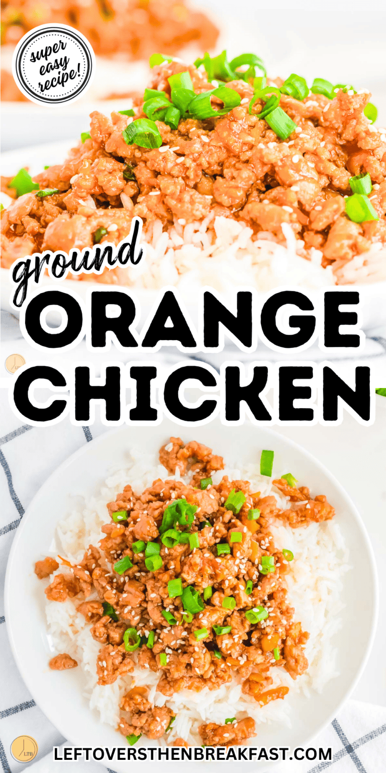One Pan Ground Orange Chicken - Leftovers Then Breakfast